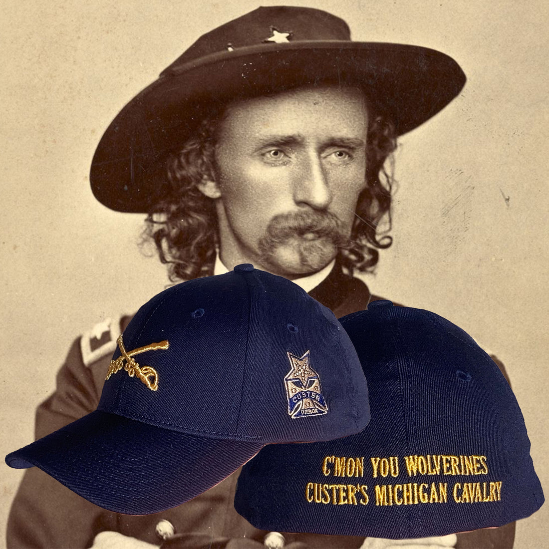 Custer’s Michigan Cavalry Brigade – Historical Caps