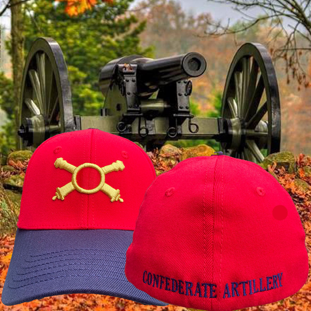 Confederate Artillery – Historical Caps
