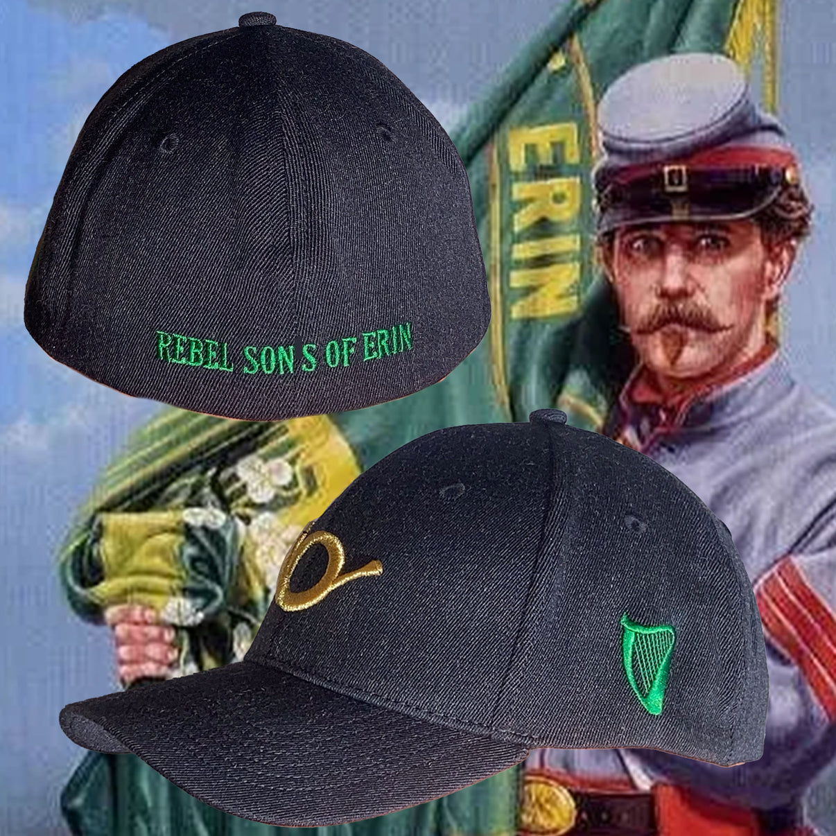 Confederate Irish – Historical Caps